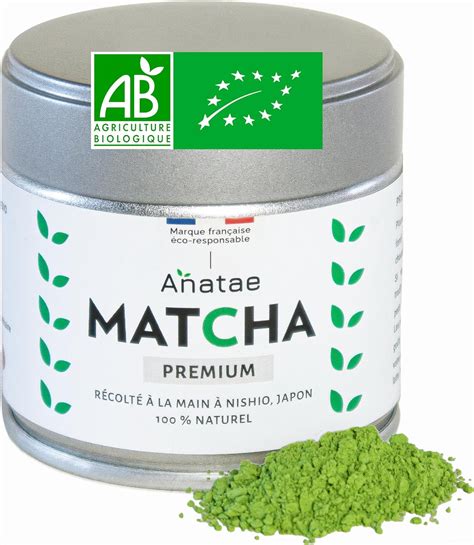 Anatae Marque française Thé Matcha bio premium japonais Amertume