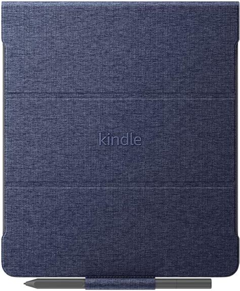 Étui à rabat en tissu avec attache aimantée pour Amazon Kindle Scribe