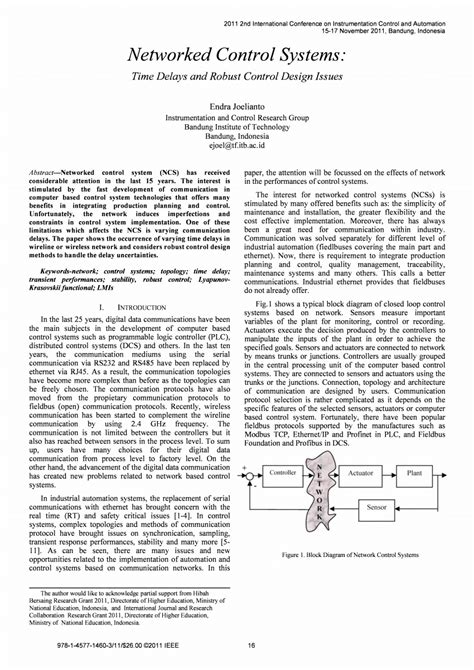pdf networked control systems time delays and robust control design issues