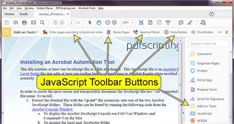 acrobat js console