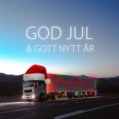 God Jul och Gott Nytt År Plastomer