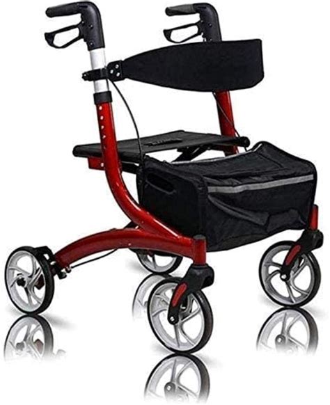 Rollator Walker Aluminiumtransport mit Sitz und Rädern