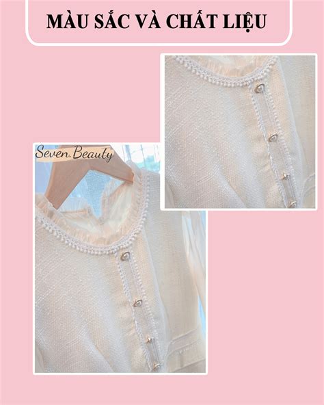 Váy dạ TWEED công sở 2 lớp phối tay tơ óng đầm dạ nữ thiết kế cao cấp
