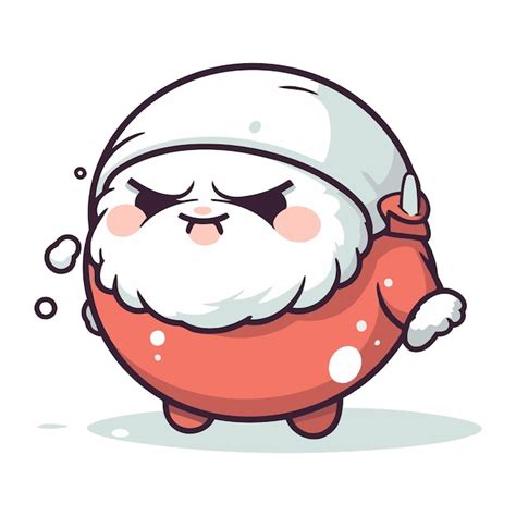 Premium Vector Crying Santa Claus Cartoon Mascot Character Vector