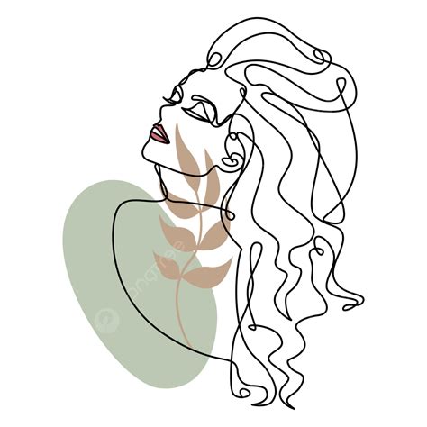 One Line Body Png Picture One Line Art Woman Half Bod