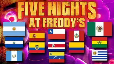 TODOS LOS PAÍSES CONFIRMADOS en CINES para LA PELÍCULA de FNAF YouTube