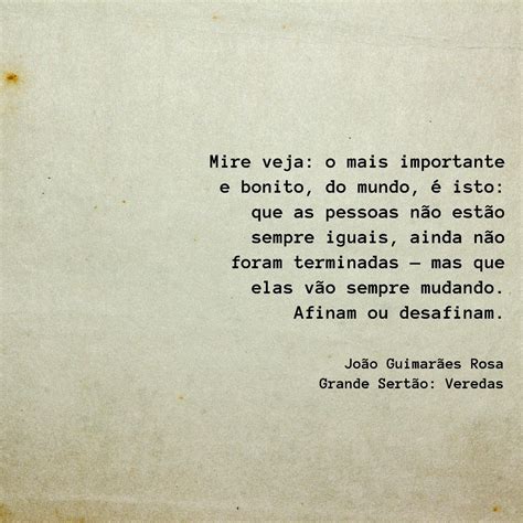 Frases Guimarães Rosa Grande Sertão Veredas LIBRAIN