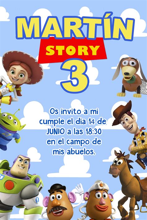unendlich Beständig Drehen invitaciones de cumpleaños toy story