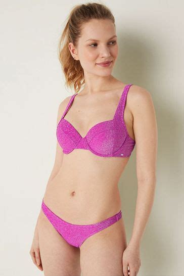Buy Victorias Secret Pink Shimmer Bikini Top From The Victorias Secret Uk Online Shop