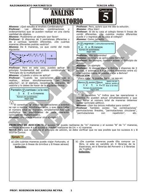 análisis combinatorio alanis pdf combinatoria permutación
