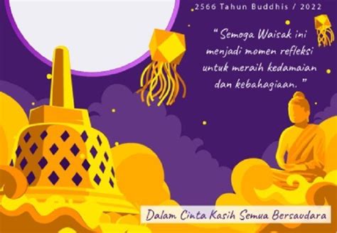 Kumpulan Link Twibbon Hari Raya Waisak 2022 Gratis Bisa Dibagikan Ke