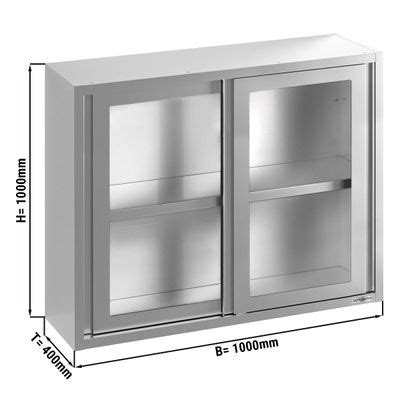 Szafka wisząca naścienna ze stali nierdzewnej 1000x400 mm z