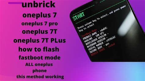 Unbrick OnePlus 7 7 Pro 7T 7T Pro Fastboot Method How To Flash