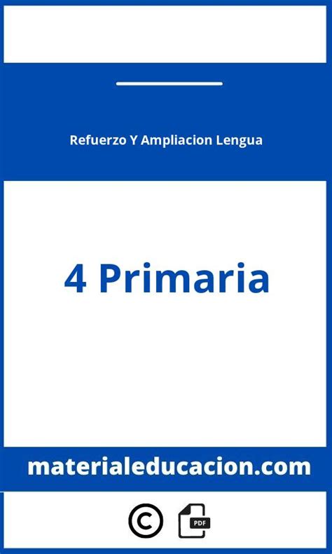 Descargar Abrir Refuerzo Y Ampliacion Lengua O Primaria Pdf