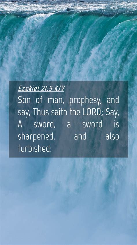 Ezekiel 21 9 KJV Mobile Phone Wallpaper Son Of Man Prophesy And Say