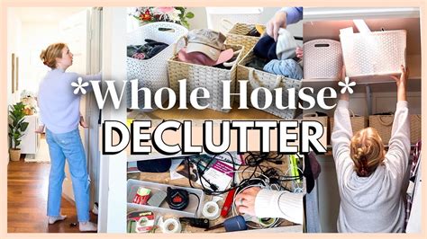 WHOLE HOUSE DECLUTTER ORGANIZE CLEAN WITH ME Major Decluttering