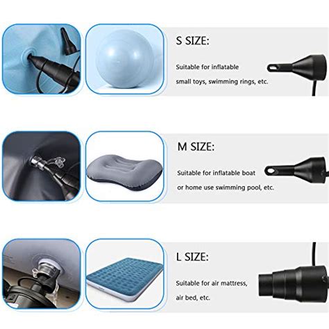 Deeplee Pompe à Air Électrique 2 en 1 Rechargeable Gonfleur Electrique