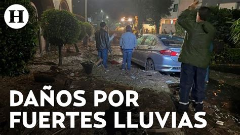 Lluvias provocan inundaciones en CDMX y Edomex Río Hondo en Naucalpan
