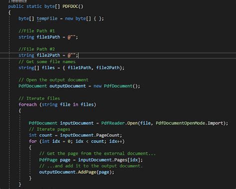 merge pdf files using pdfsharp c and build your own api endpoint
