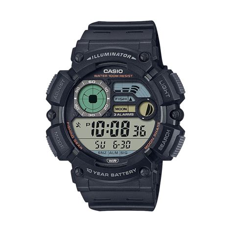 Montre Casio Homme Bracelet R Sine Noir Ws H Avef Aelys