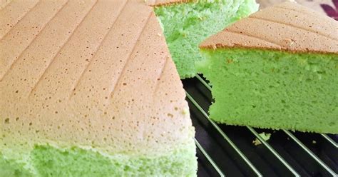 Resep Pandan Ogura Cake Tintin Rayner Oleh Zyvara S Early Cookpad
