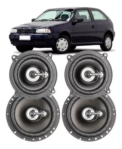 Kit 4 Alto Falante Original Bravox Vw Gol G2 6pol 240wrms