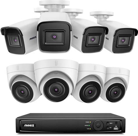 Zestaw do monitoringu Annke 8 Kanałowy System Kamer Cctv 8Mp Poe H800