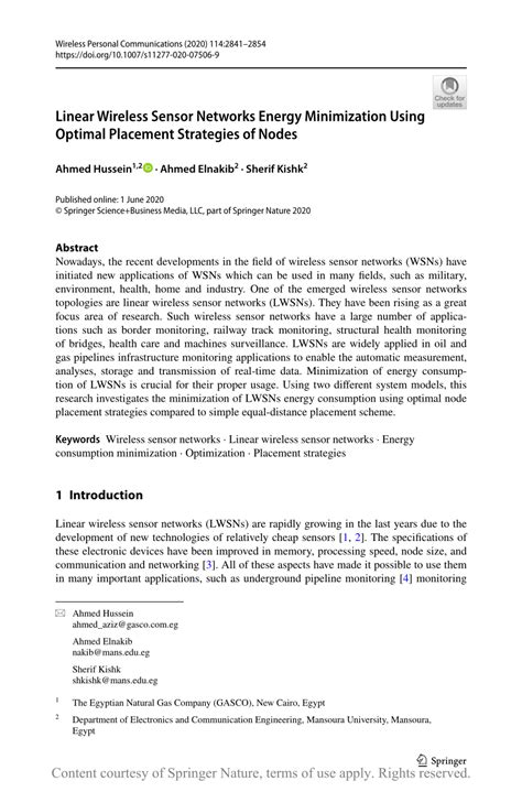 linear wireless sensor networks energy minimization using optimal placement strategies of nodes