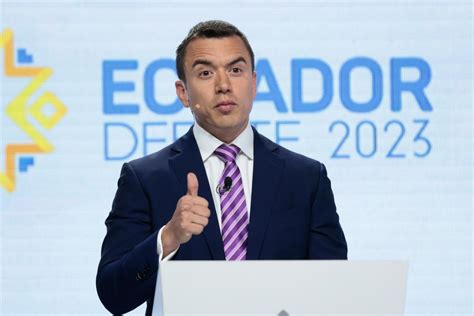 La ventaja de Noboa sobre González se reduce a 6 56 puntos tras debate