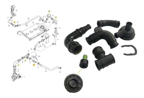 Kit Mangueira Respiro Golf Passat Audi A A V Turbo Frete Gr Tis