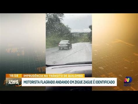 Imprudência no trânsito motorista flagrado em zigue zague na SC 157 é