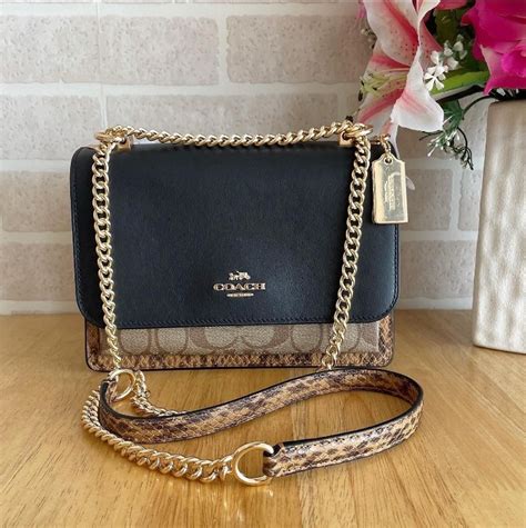 Coach Original Klare Crossbody In Blocked Signature Canvas Women S