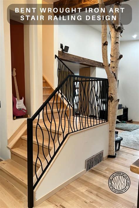 Banff Alberta Project Bent Design Wrought Iron Railing CH Art In
