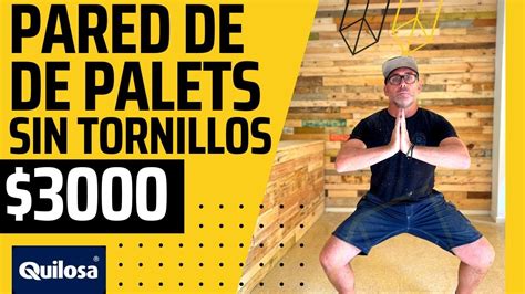 PARED De PALETS RECICLADOS SIN TORNILLOS FACIL De Hacer Con 60