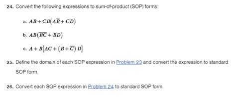 solved 24 convert the following expressions to