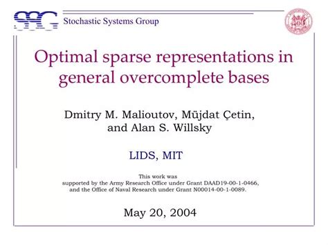 ppt optimal sparse representations in general overcomplete bases powerpoint presentation id