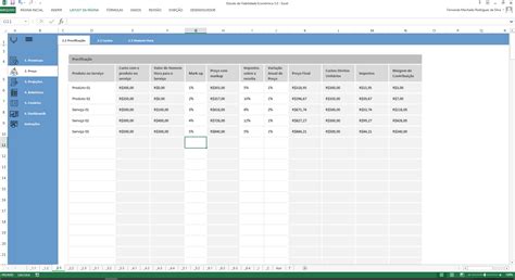 Planilha De Estudo De Viabilidade Econ Mica Em Excel Luz Prime