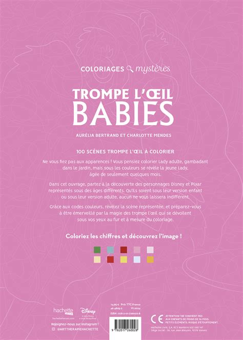 Coloriages mystères Disney Trompe l oeil Babies hachette fr