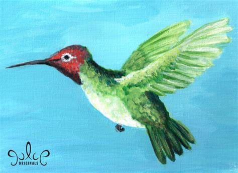 Acrylic Hummingbird Painting At PaintingValley Explore Collection