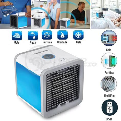 Mini Ar Condicionado Climatizador Humidificador Portátil Arctic Air