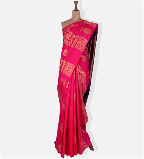Pink Kanchipuram Silk Saree