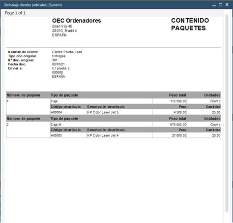 Listas De Embalaje SAP Business One Axalpha Consulting