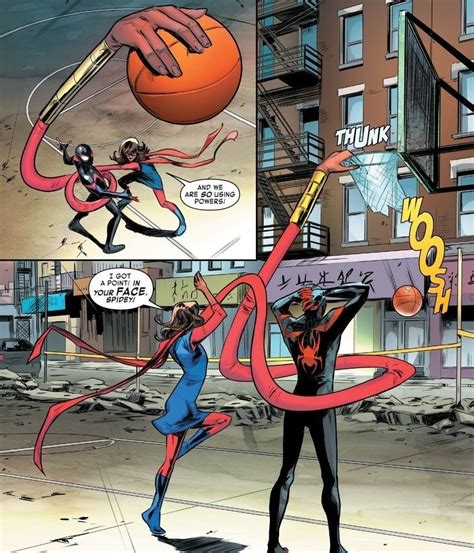 Ashley Talks Comics On Twitter Kamala And Miles Playing Basketball