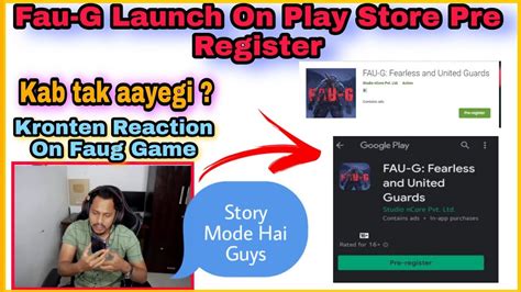Fau G Game Launch On Play Store Pre Register Kronten Reaction On