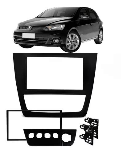 Moldura Gol G6 Saveiro Voyage 2 Din Preta Frete grátis