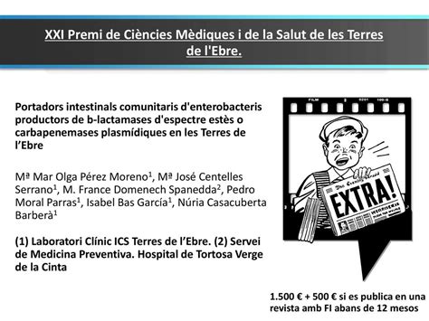 Premis XXXIV Jornades Mèdiques i de la Salut de les Terres de lEbre