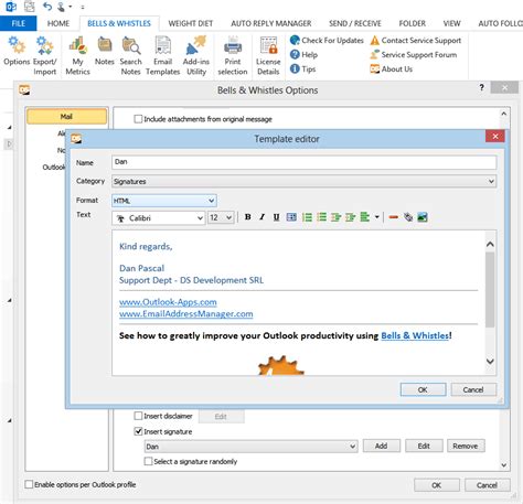 Tutorial Outlook Signature Image With Hyperlink