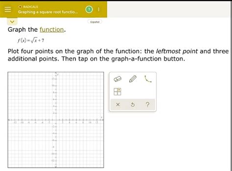 solved radicals graphing square root functiot e panci graph the function fw v 7 plot four