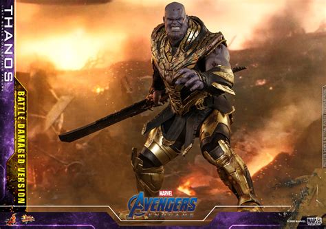 Avengers Endgame Battle Damaged Thanos Figure By Hot Toys The