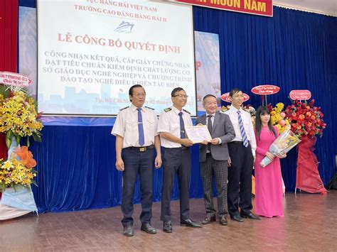 Trường Cao đẳng Hàng Hải II Đạt tiêu chuẩn kiểm định chất lượng Giáo